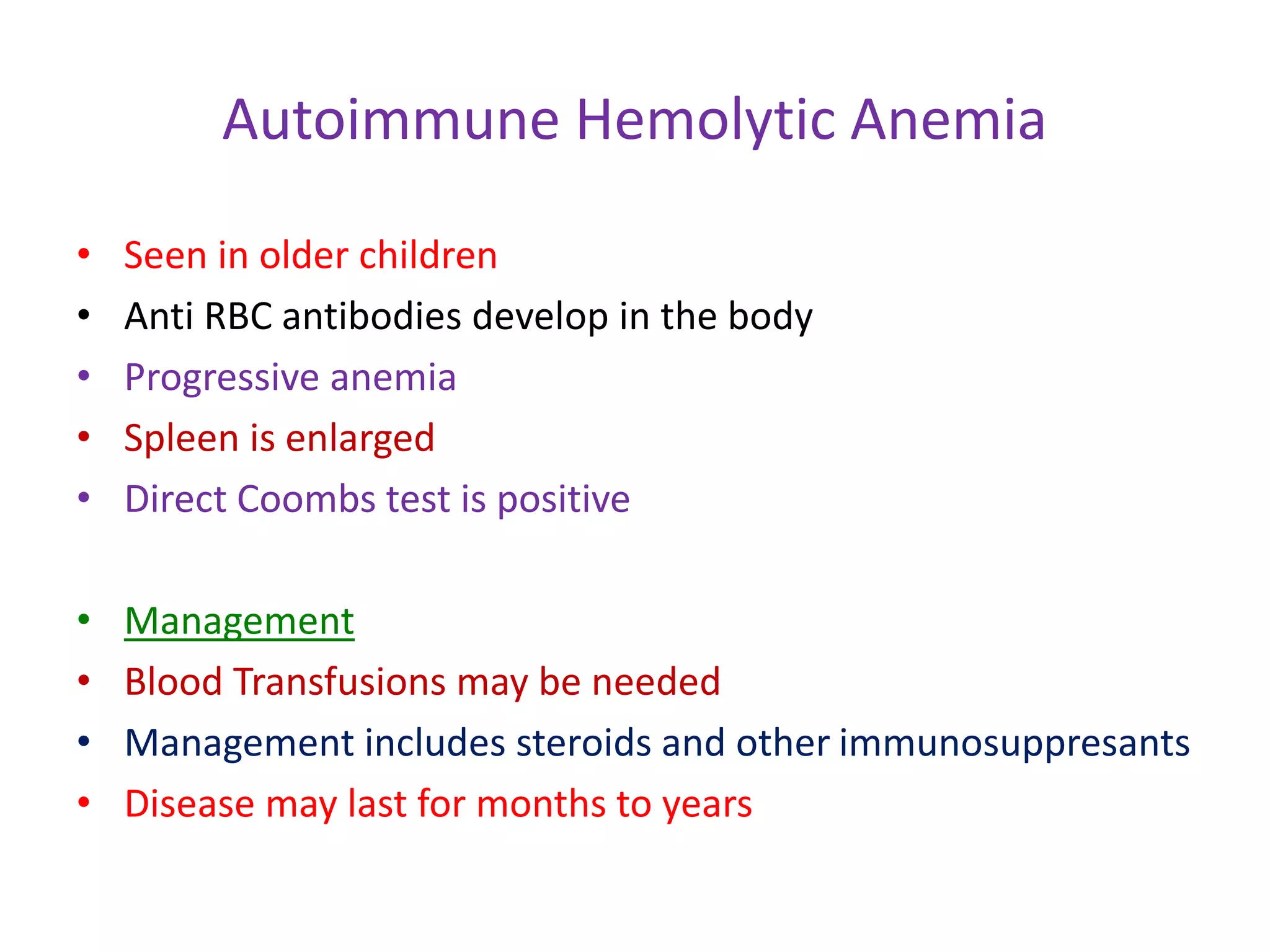Hemolytic anemia in children 2021 | PDF