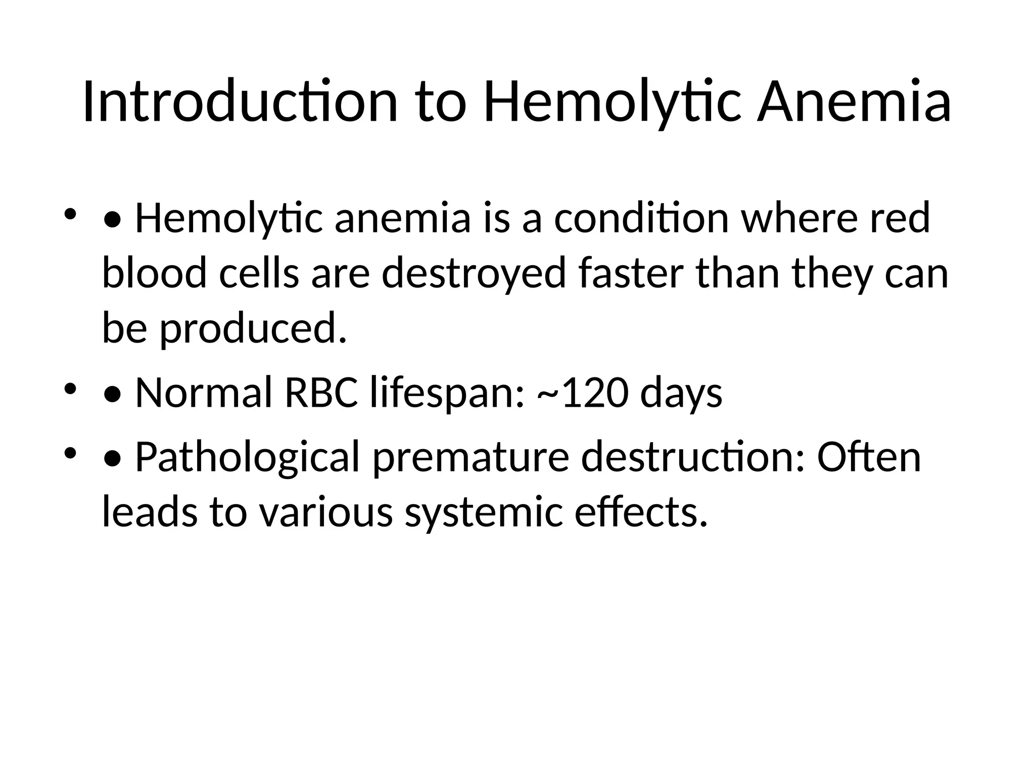Hemolytic Anemia Presentation Updated V2 Pptx