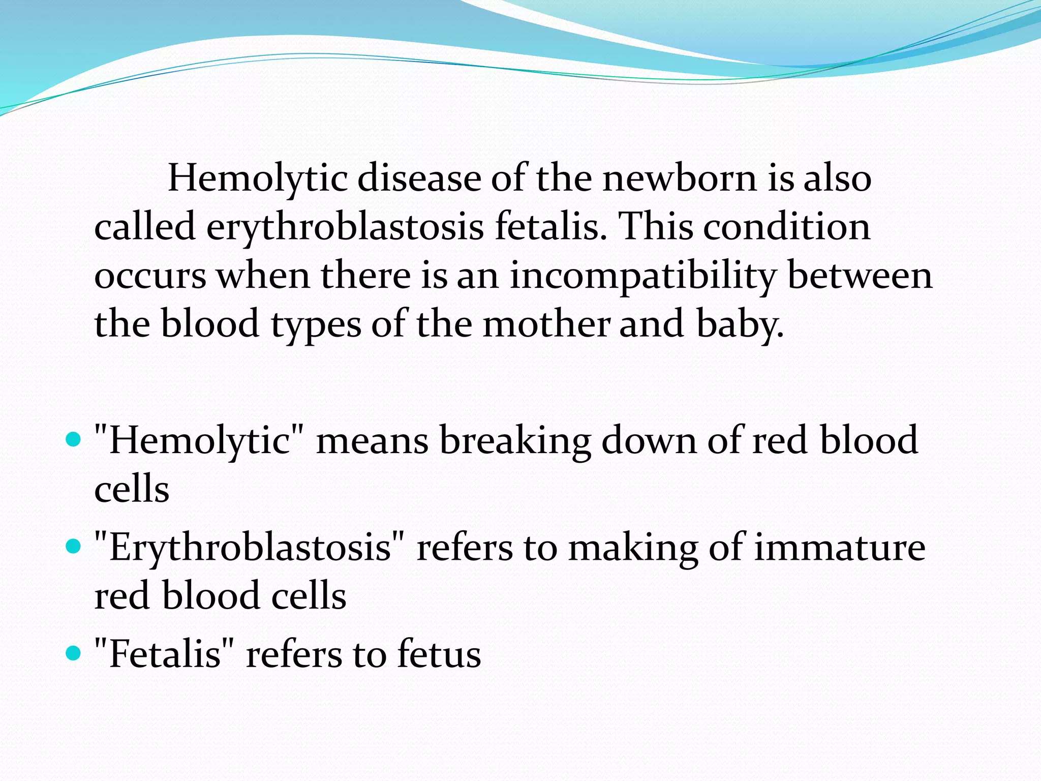 Hemolytic disease of newborn | PPTX
