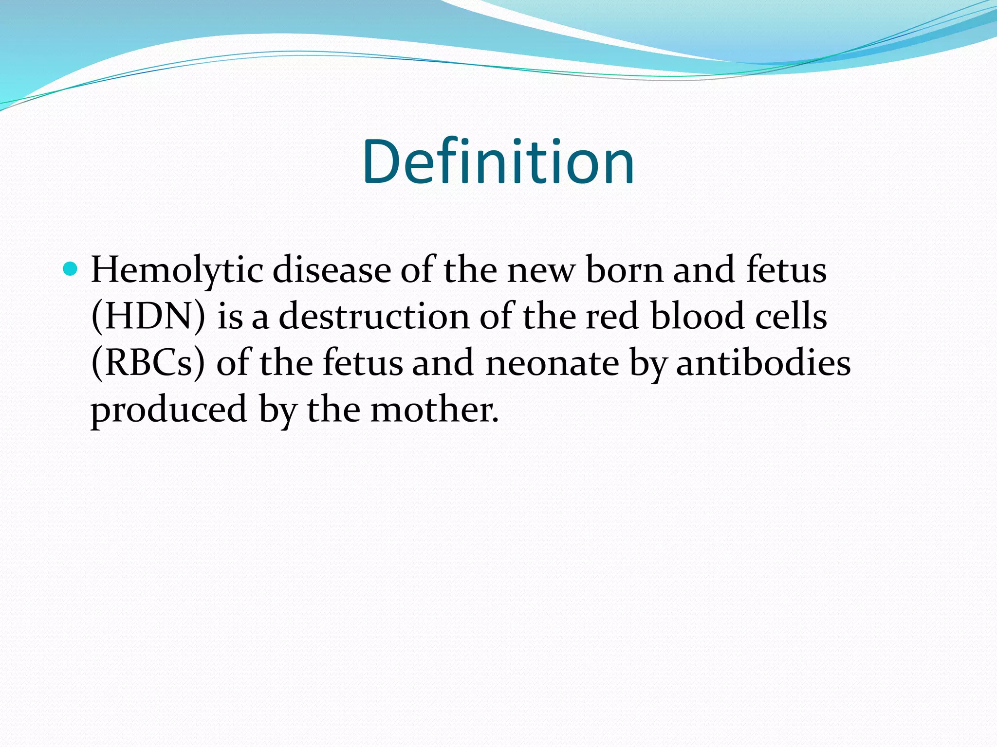 Hemolytic disease of newborn | PPTX