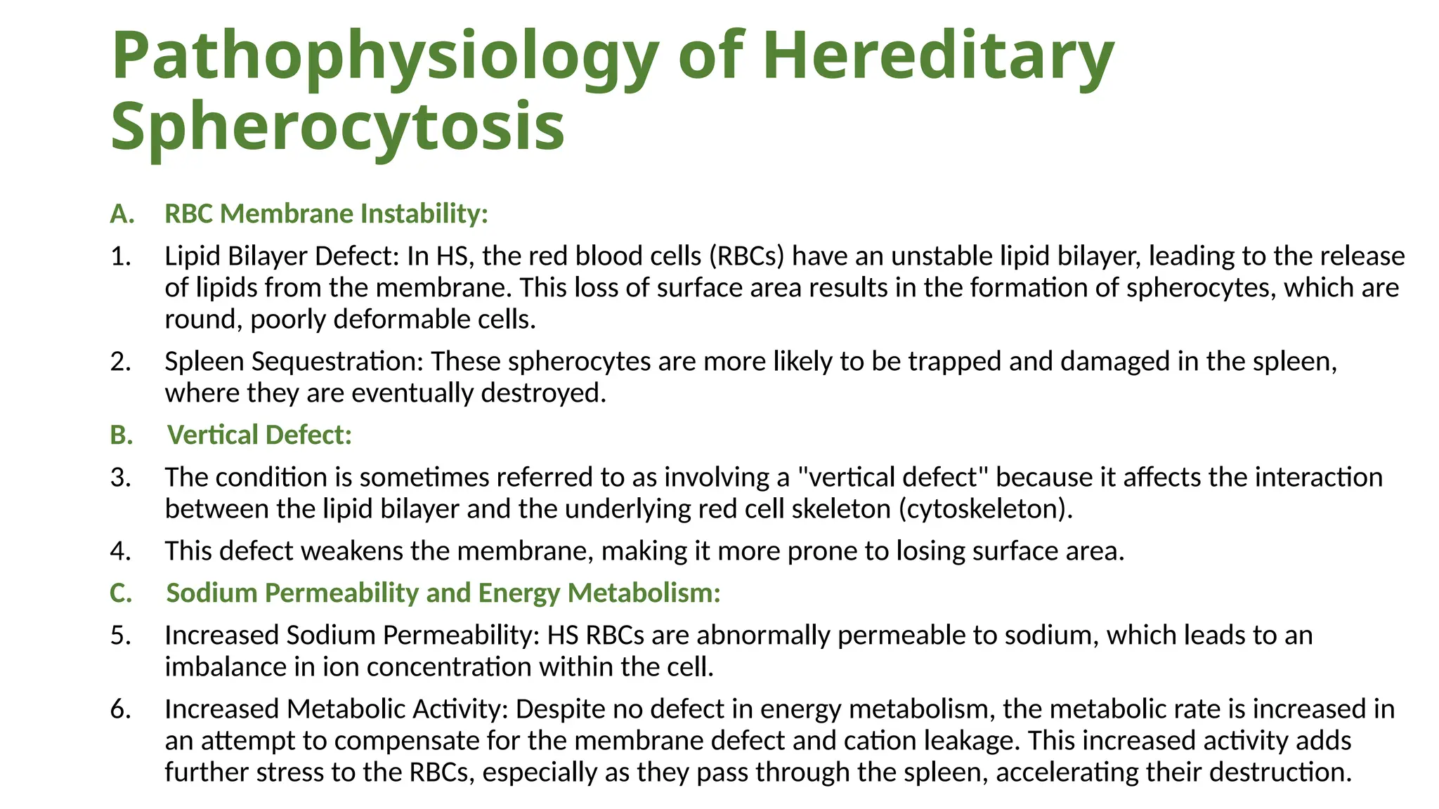 Hemolytic disorders due to Inherited abnormalities in Red cell ...