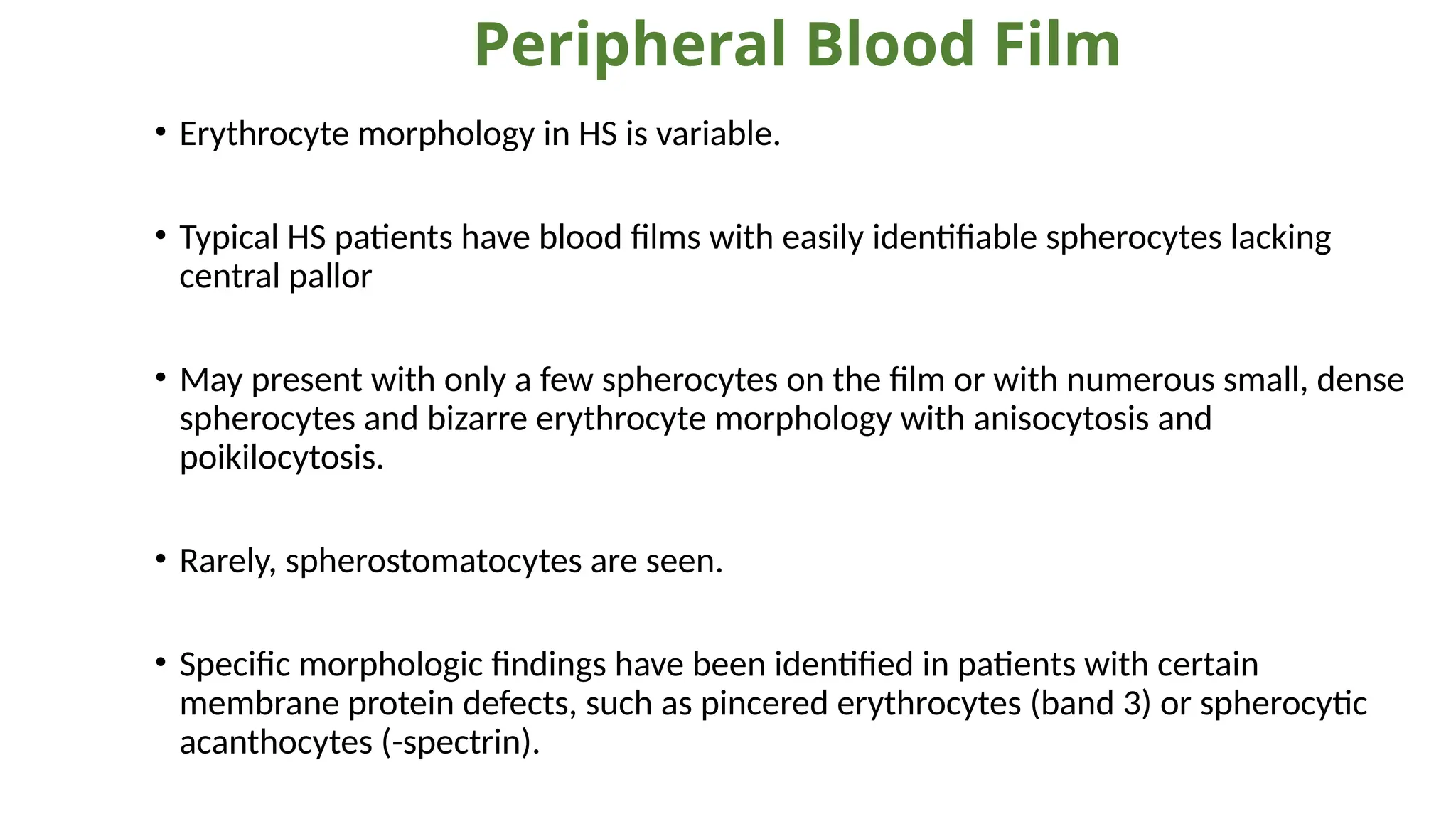 Hemolytic disorders due to Inherited abnormalities in Red cell ...