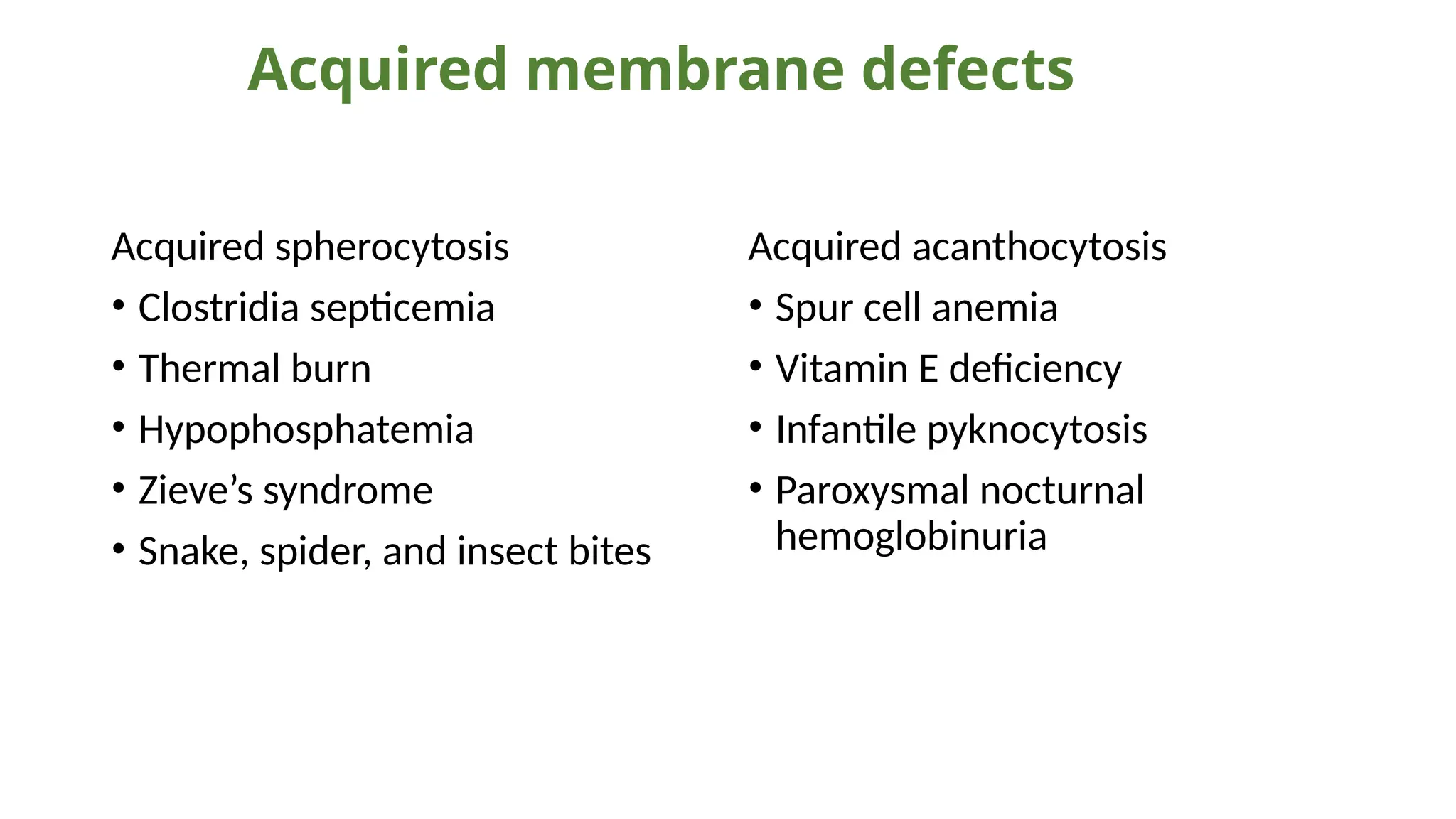 Hemolytic disorders due to Inherited abnormalities in Red cell ...