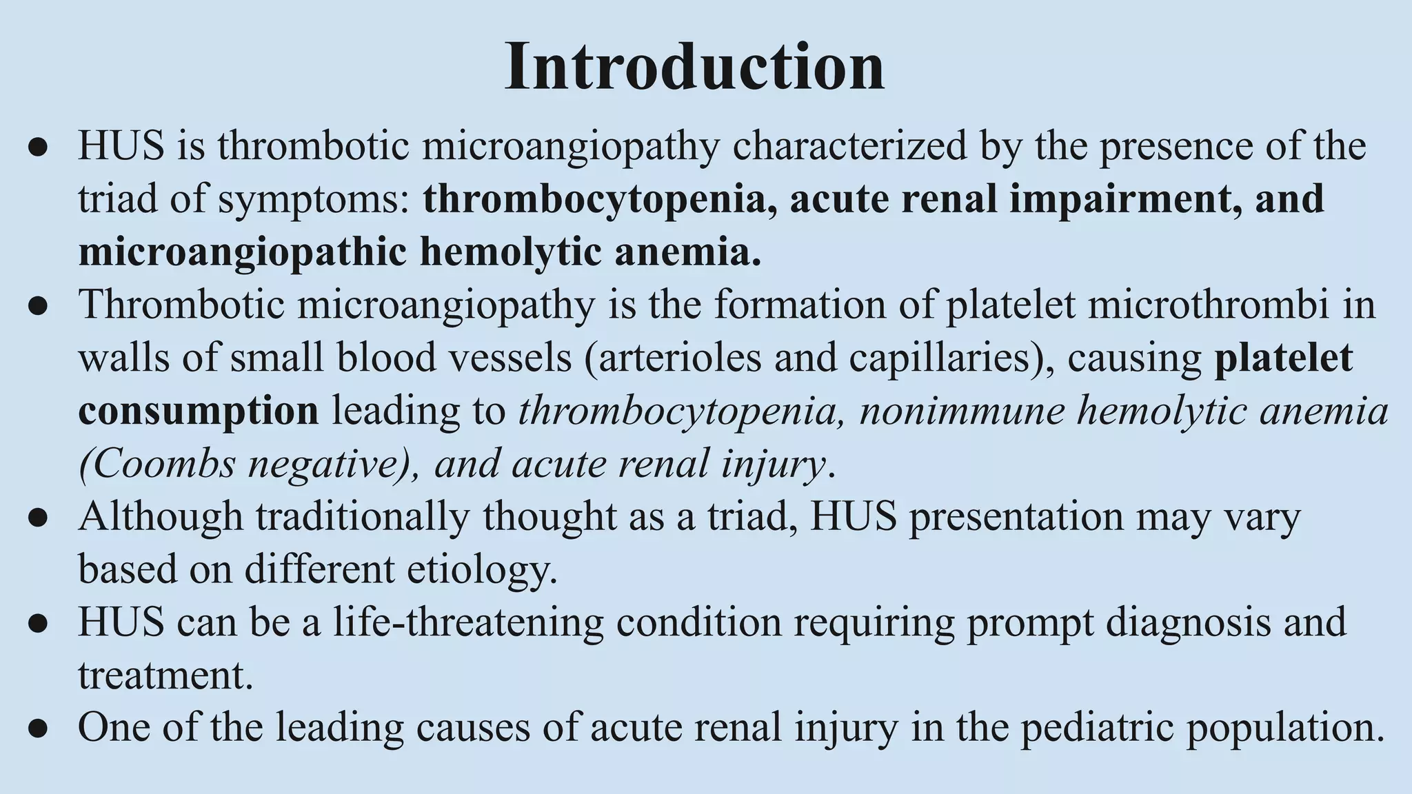 Hemolytic uremic syndrome | PPTX