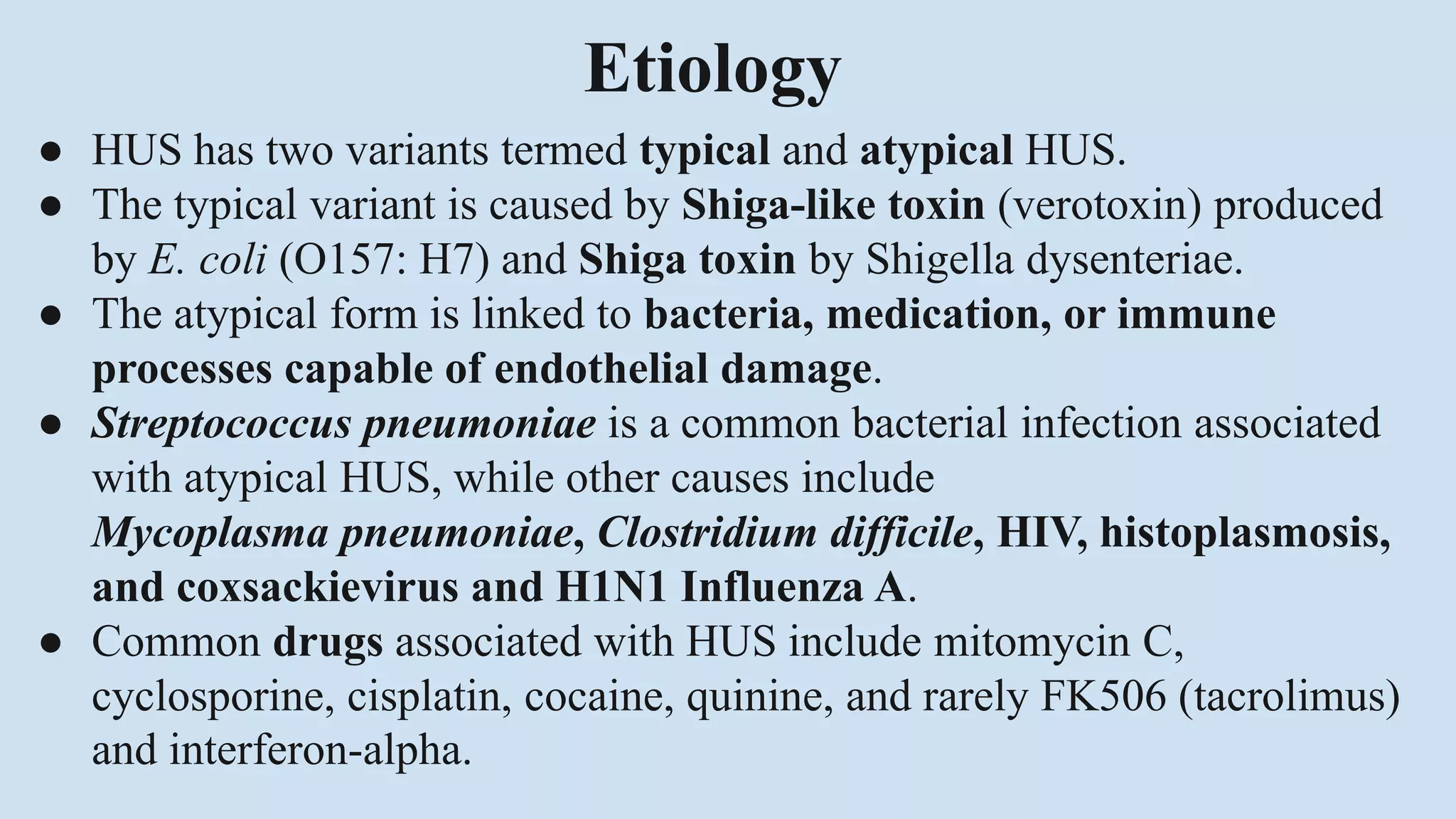 Hemolytic uremic syndrome | PPTX