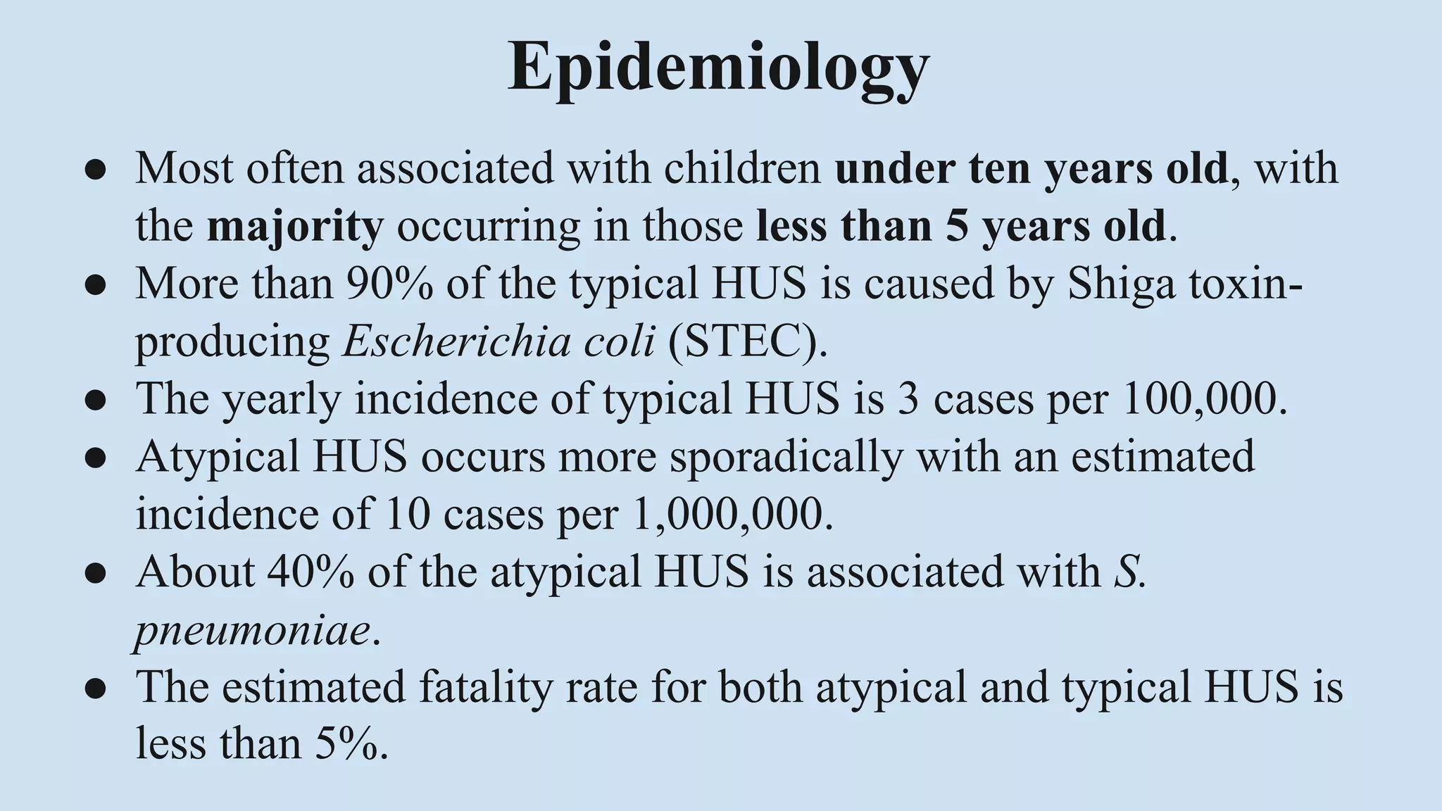 Hemolytic uremic syndrome | PPTX