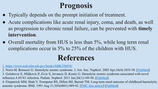 Hemolytic uremic syndrome | PPTX