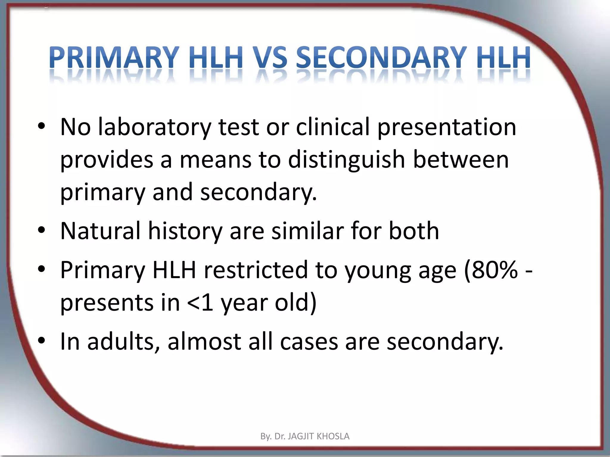 Hemophagocytic lymphohistiocytosis | PPTX