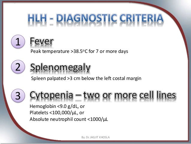 Hemophagocytic lymphohistiocytosis