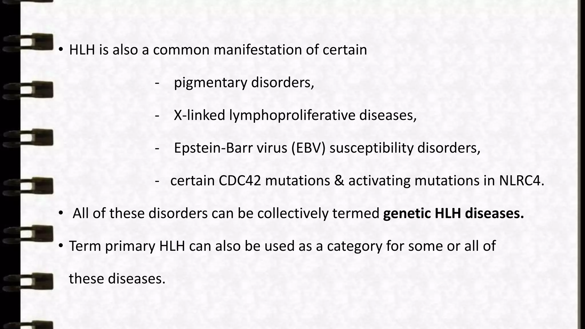 Hemophagocytic lymphohistiocytosis (hlh), Langerhans cell histiocytosis ...