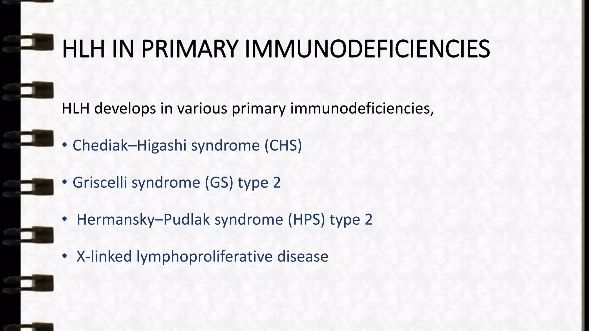 Hemophagocytic lymphohistiocytosis (hlh), Langerhans cell histiocytosis ...