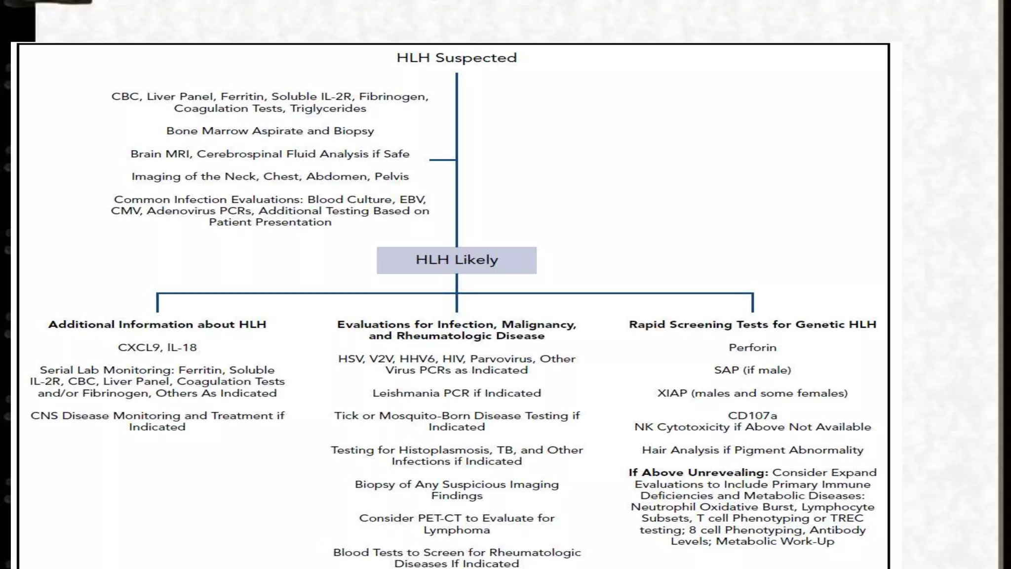 Hemophagocytic lymphohistiocytosis (hlh), Langerhans cell histiocytosis ...