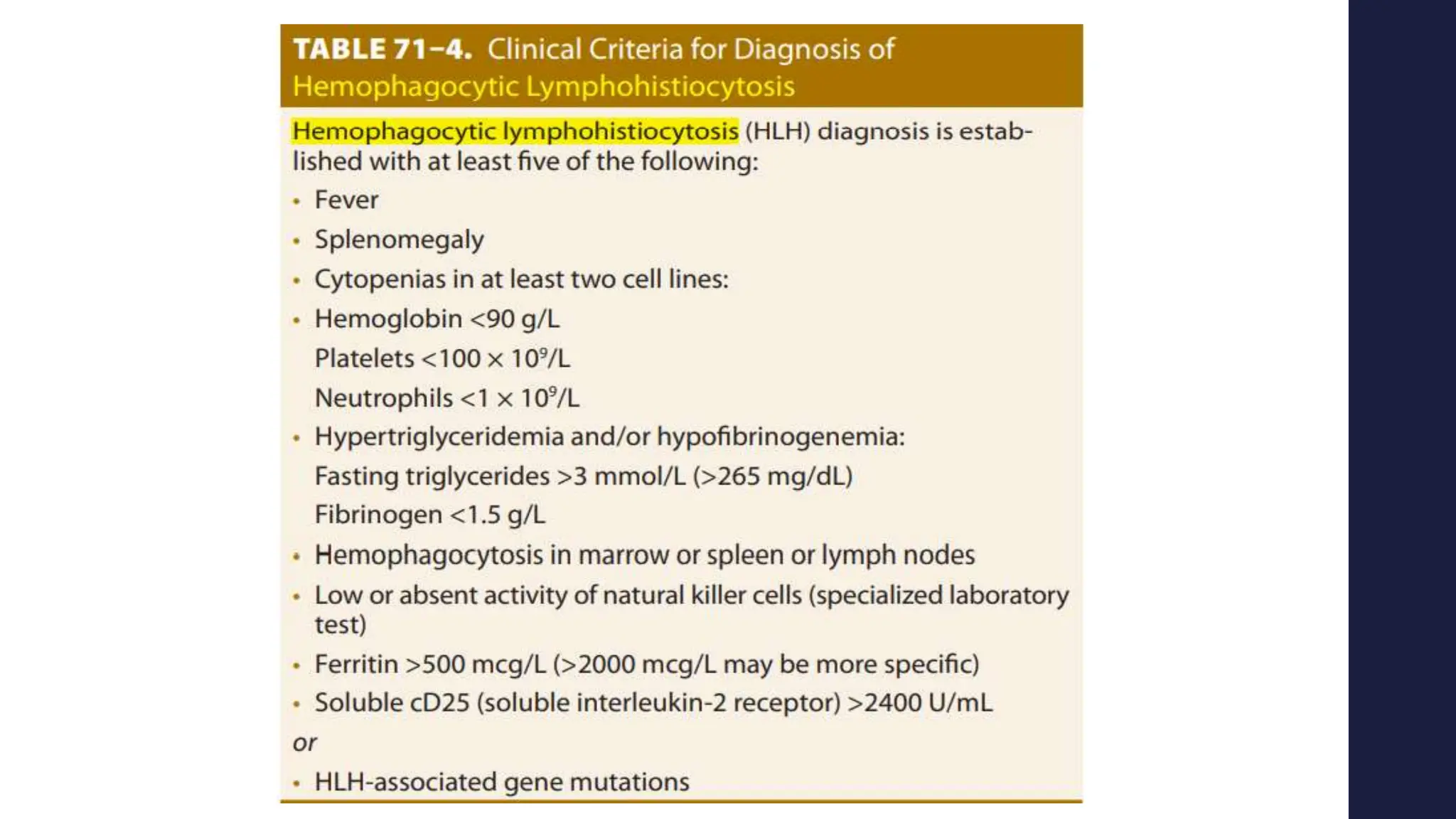 Hemophagocytic Lymphohistiocytosis (HLH) | PPTX