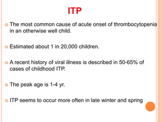 Hemophilia and ITP | PPTX | Blood Disorders | Diseases and Conditions