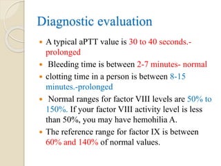 Hemophilia ppt lakshmi | PPTX