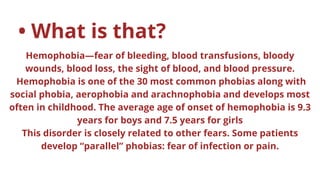 Hemophobia presentation from my students | PDF