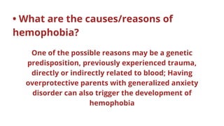 Hemophobia presentation from my students | PDF
