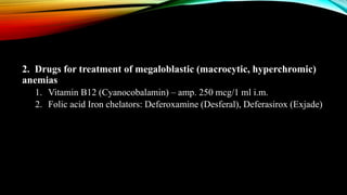 Hemopoeitics and Heamatinics | PPTX
