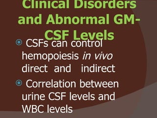 Hemopoietic growth factors | PPT