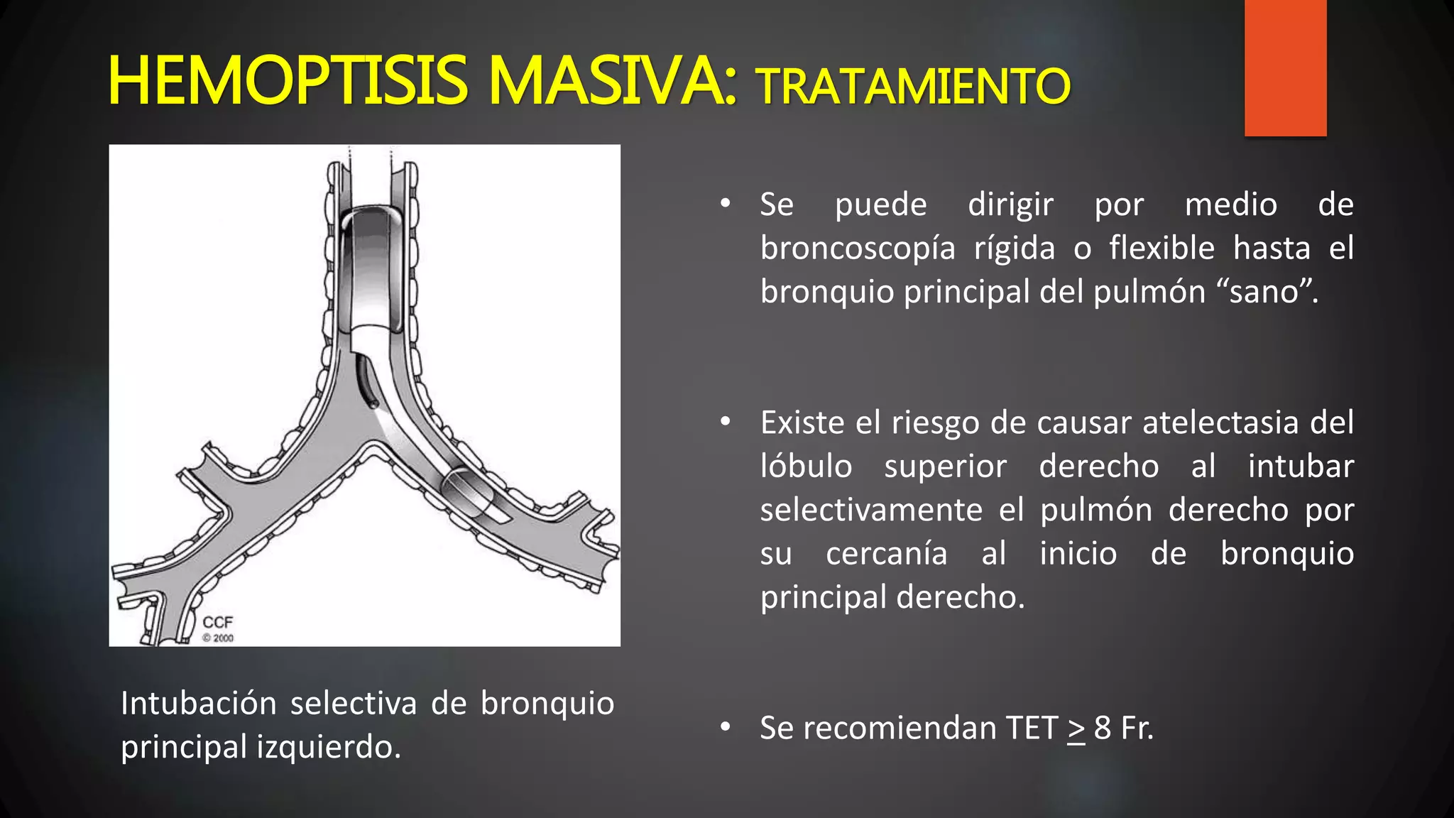 Hemoptisis masiva y hemorragia alveolar | PPT