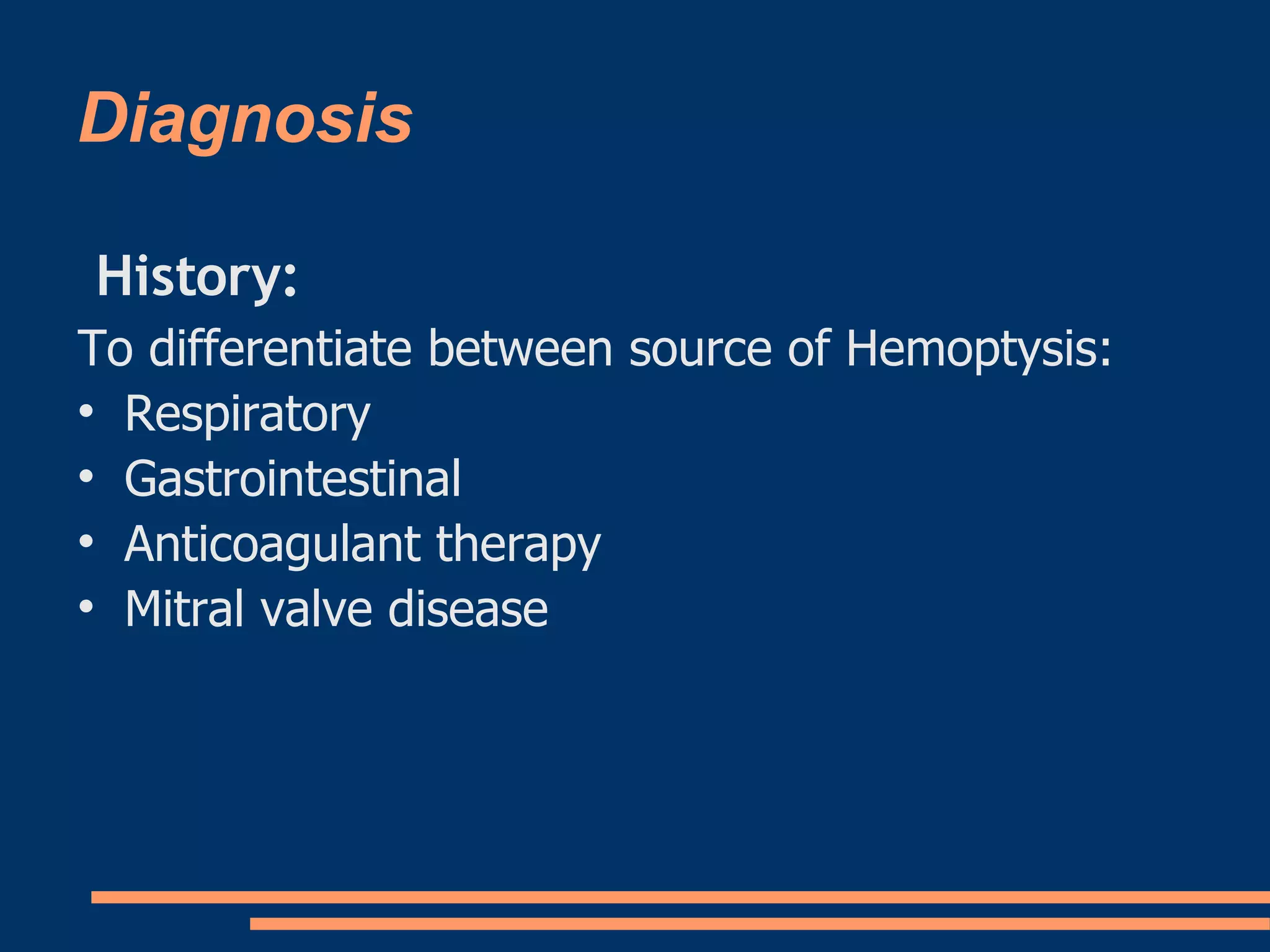 Hemoptysis | PPT