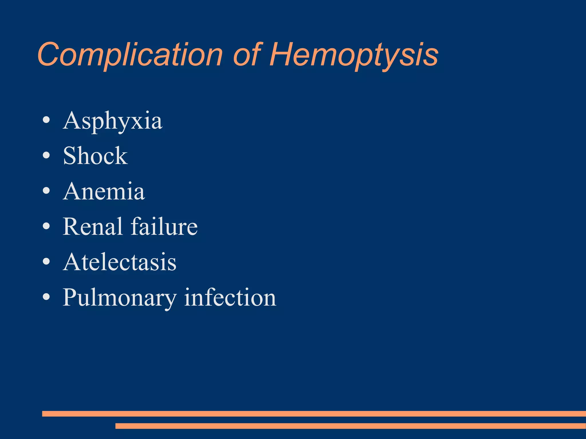 Hemoptysis | PPT
