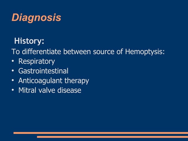 Hemoptysis | PPT | Lung and Respiratory Health | Diseases and Conditions