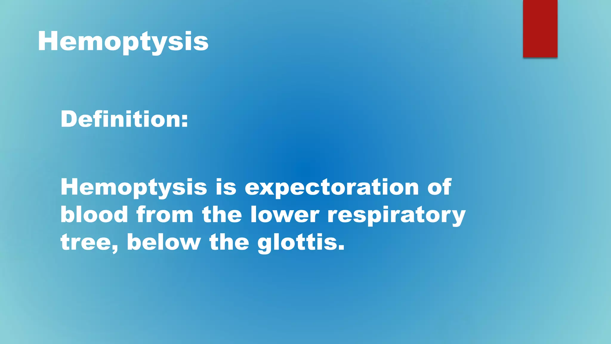 Hemoptysis and cough | PPTX