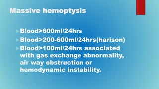 Hemoptysis and cough | PPTX