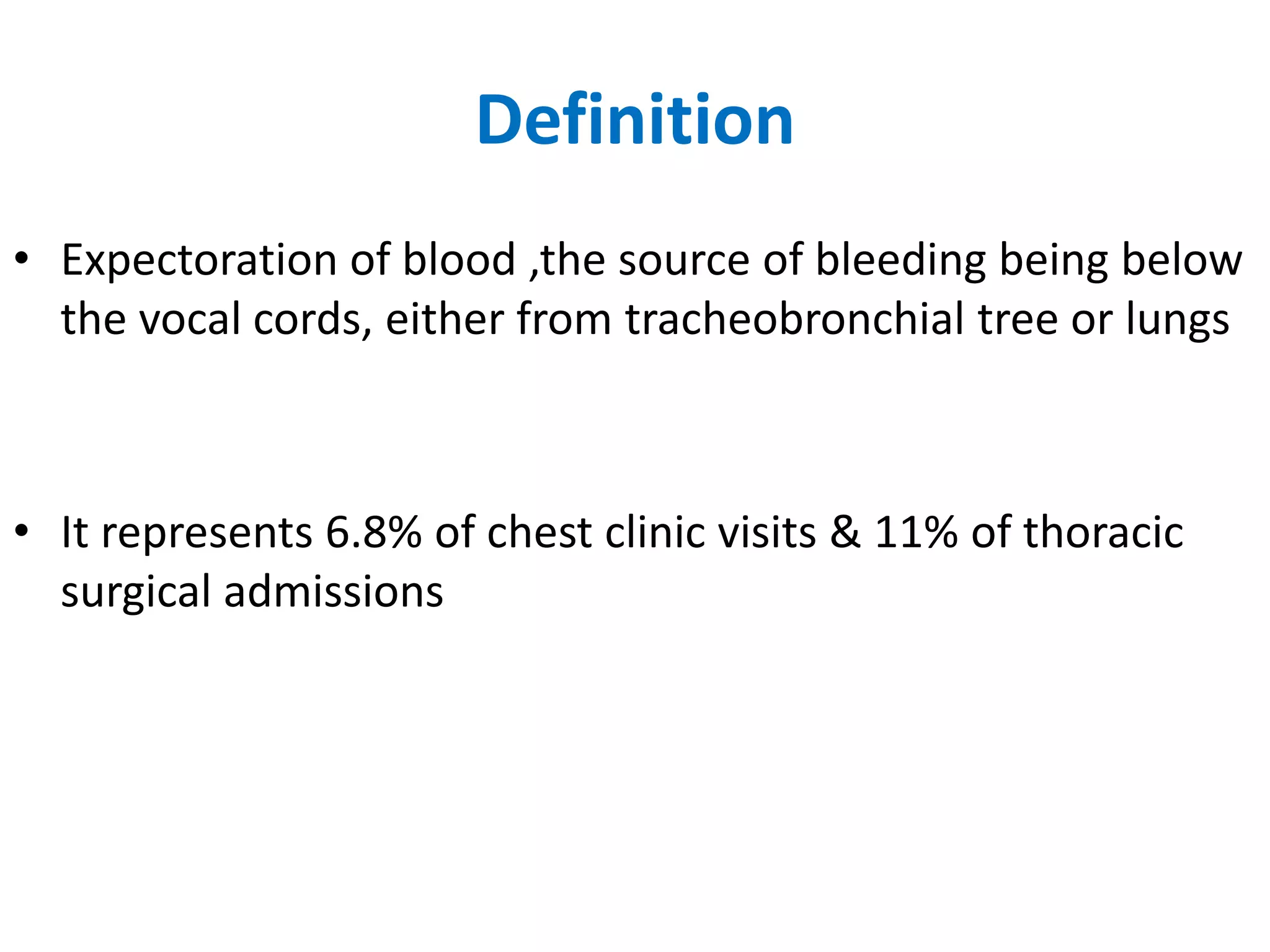 Hemoptysis | PPTX