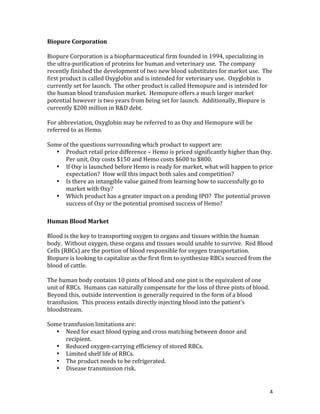 Go To Market Strategy - Hemopure | PDF