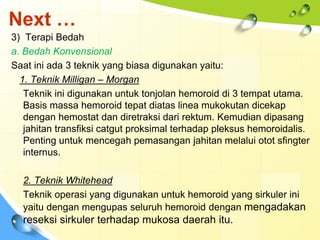 HEMOROID interna dan eksterna pada pasien rumah sakit.pptx