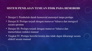 Asuhan keperawatan pada pasien hemoroidd | PPT