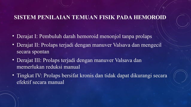 Asuhan keperawatan pada pasien hemoroidd | PPT
