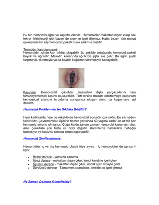 Hemoroid basur-fissür-çatlak | DOC