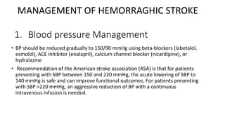 HEMORRAGHIC STROKE | PPTX
