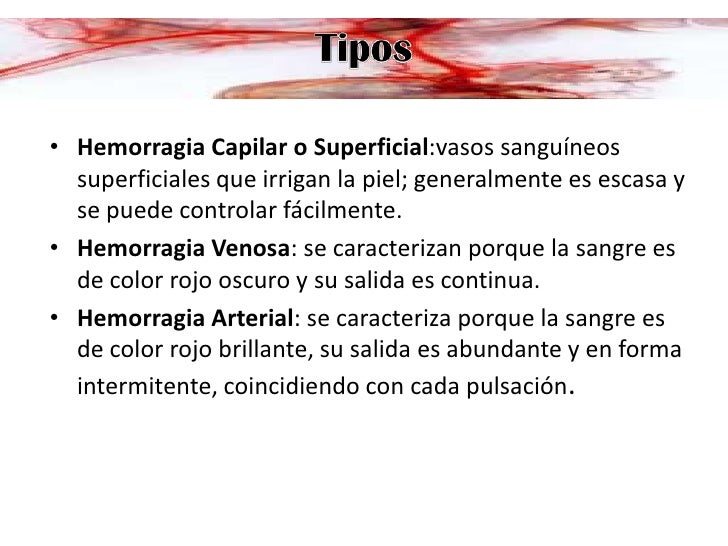 Hemorragia Venosa
