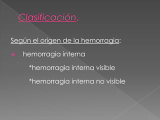 Hemorragia | PPTX
