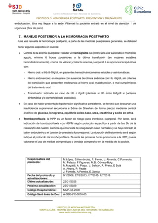 Hemorragia-postparto- DEFINICION DIAGNOSTICO Y TRATAMIENTO | PDF