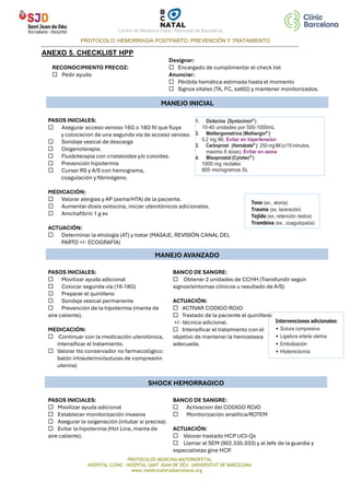 Hemorragia-postparto código rojo gestacional | PDF