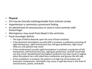Hemorragia cerebral. | PPT