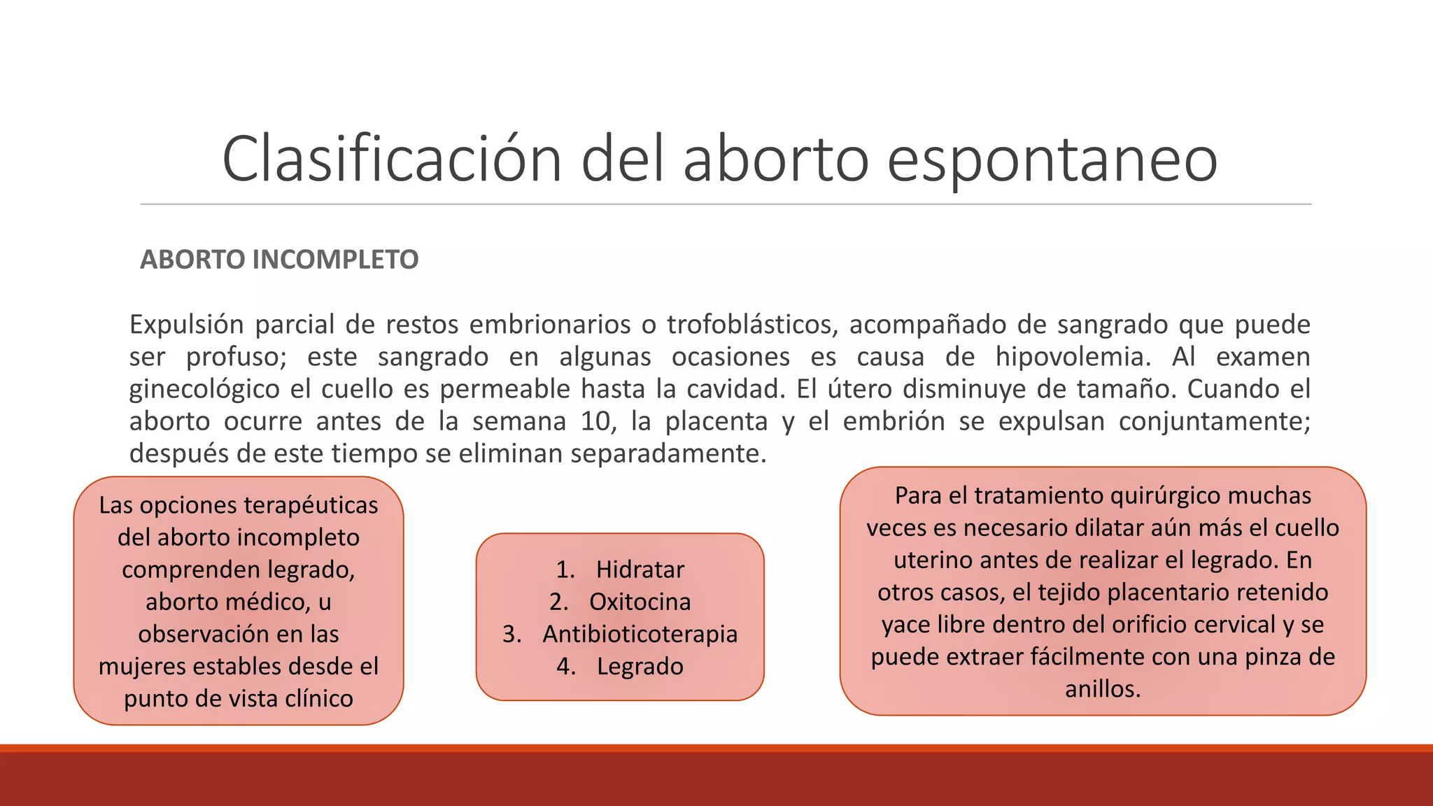 Hemorragia de la primera mitad del embarazo | PPT