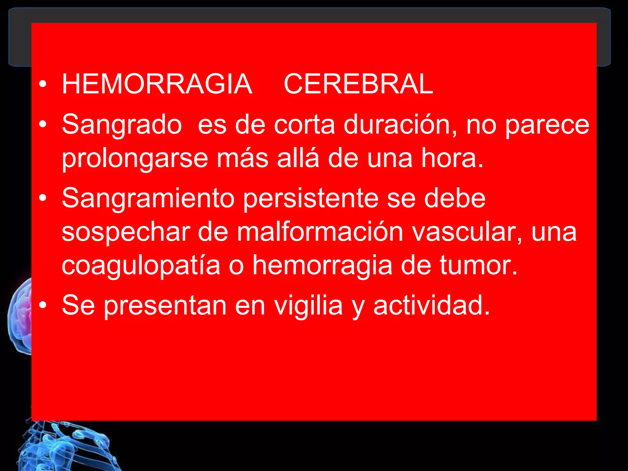 Hemorragia parenquimatosa 2020 | PPT