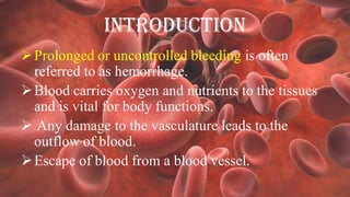 Hemorrhage and its Management | PDF