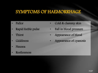 Hemorrhage and shock | PPTX