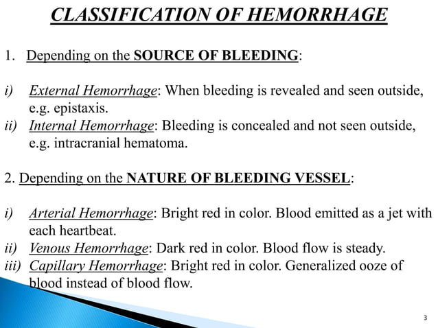 Hemorrhage and its Management | PPTX