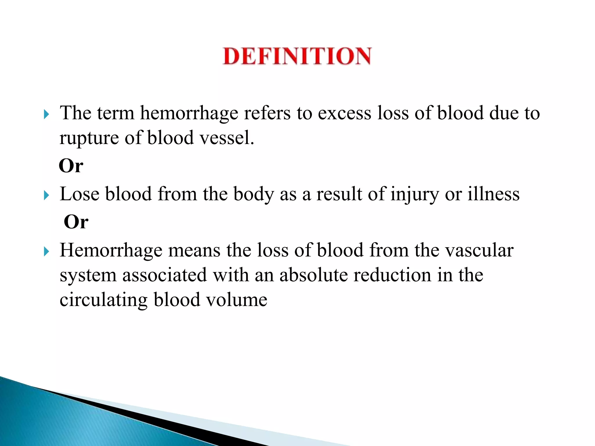 Hemorrhage | PPTX