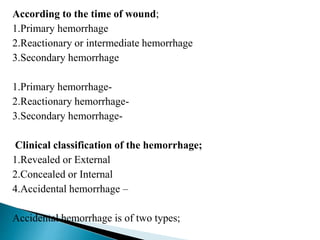 Hemorrhage | PPTX