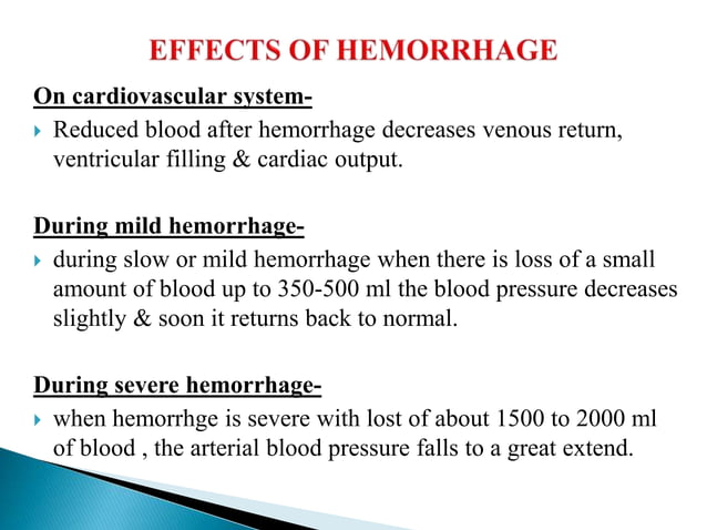 Hemorrhage | PPTX