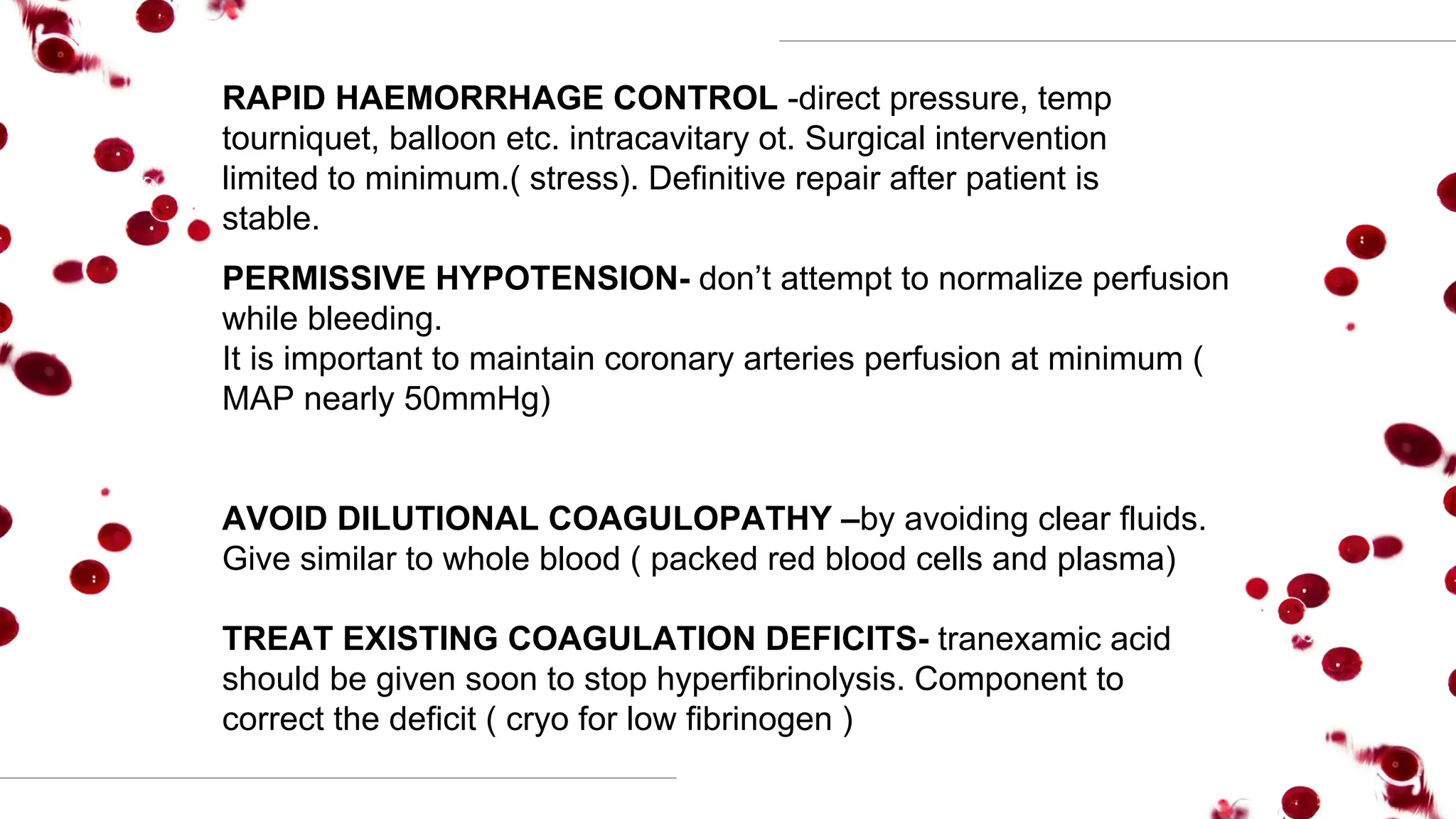 hemorrhage in trauma hemorrhage and transfusion bailey text of surgery ...